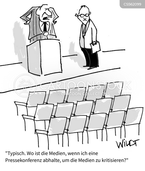 Cartoons und Karikaturen mit Presse
