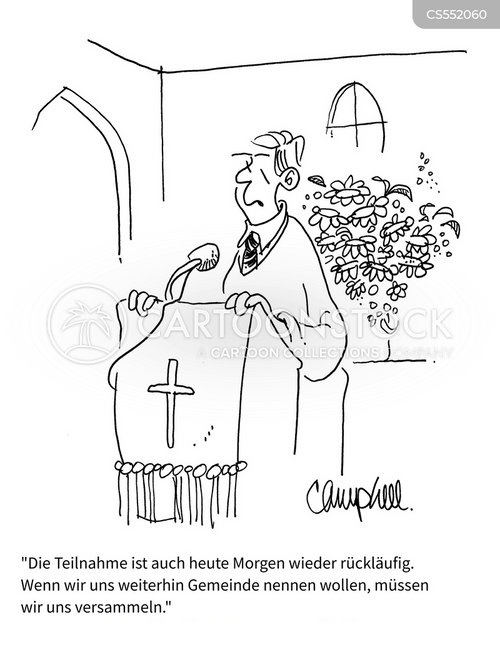 Cartoons und Karikaturen mit Kongregation