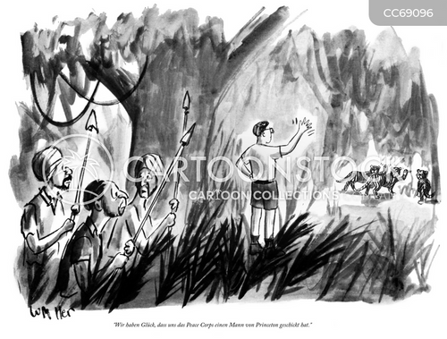 Cartoons und Karikaturen mit Absolventenausbildung