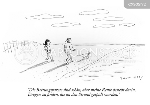 Cartoons und Karikaturen mit Renten