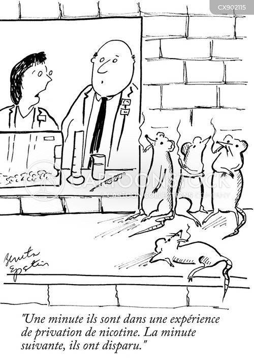Dessins humoristique et caricaturés avec Privation De Nicotine