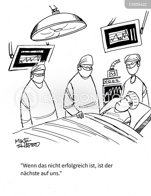 Cartoons und Karikaturen mit Erfolglose Operation