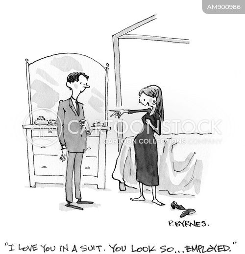 Interview Suit Cartoons and Comics - funny pictures from CartoonStock