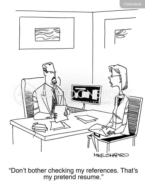 Job References Cartoons and Comics - funny pictures from CartoonStock