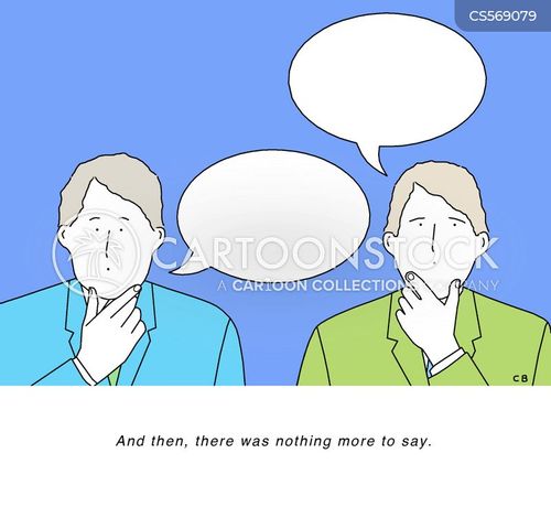 Nothing To Say Cartoons and Comics - funny pictures from CartoonStock