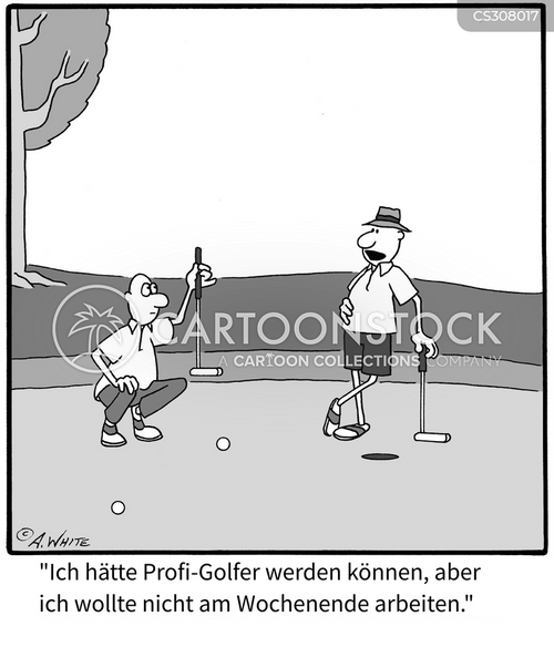 Cartoons und Karikaturen mit Pro-golfer