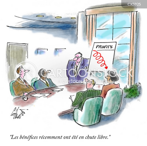 Dessins humoristique et caricaturés avec Projection De Profit