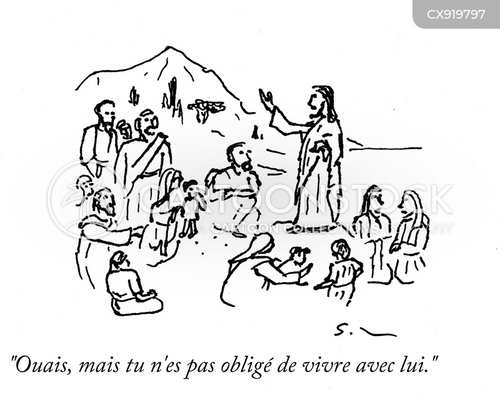 Dessins humoristique et caricaturés avec Différences Religieuses