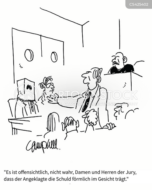 Cartoons und Karikaturen mit Offensichtliche Schuld