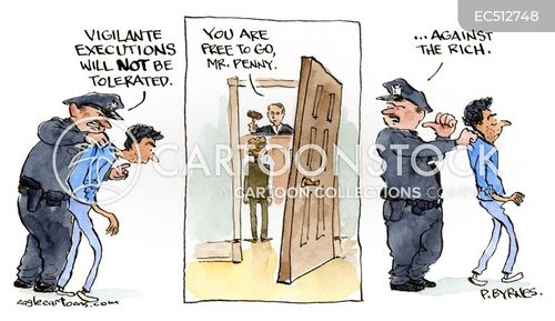 Vigilante Justice Cartoons and Comics - funny pictures from CartoonStock