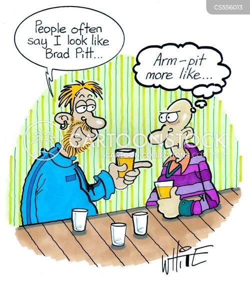 Brad Pitt Cartoons and Comics - funny pictures from CartoonStock