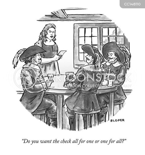 Three Musketeers Cartoons and Comics - funny pictures from CartoonStock