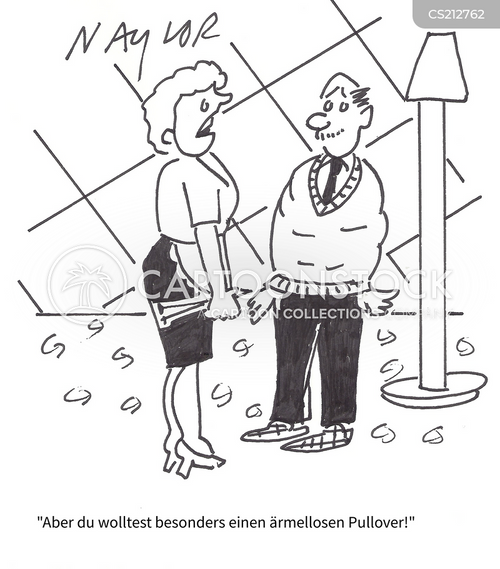 Cartoons und Karikaturen mit Pull-over