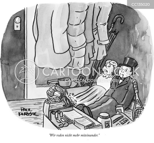 Cartoons und Karikaturen mit Schweigen