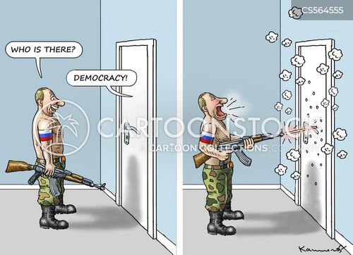 Russia Aggression Cartoons and Comics - funny pictures from CartoonStock