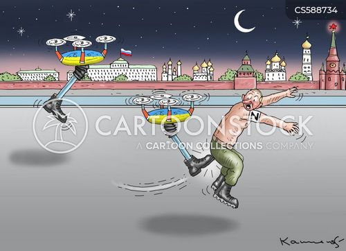 Drone Attack Cartoons and Comics - funny pictures from CartoonStock