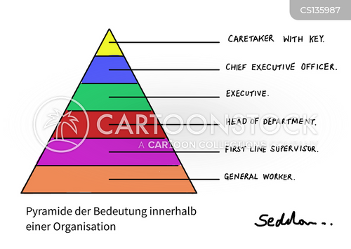 Cartoons und Karikaturen mit Pyramide