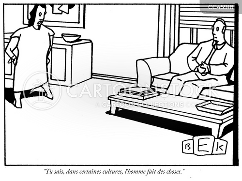 Dessins humoristique et caricaturés avec Corvée Domestique