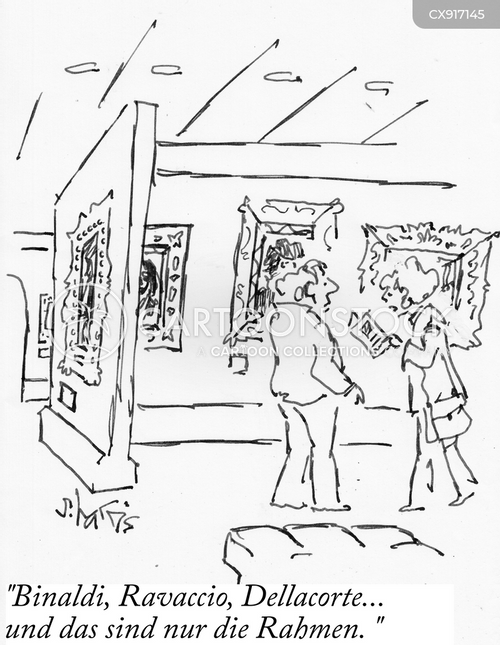 Cartoons und Karikaturen mit Rahmen