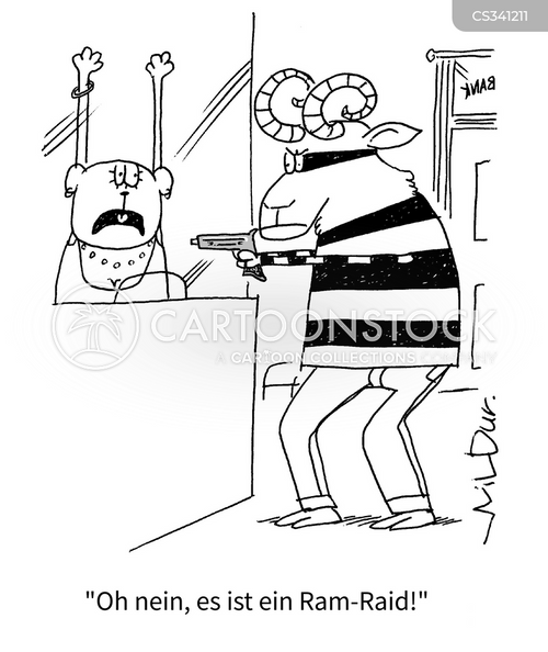 Cartoons und Karikaturen mit Ram-raiding
