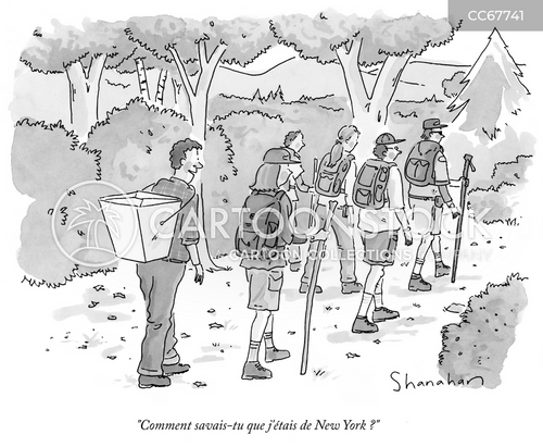 Dessins humoristique et caricaturés avec Randonneur