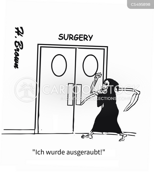 Cartoons und Karikaturen mit Chirurgischer Diebstahl