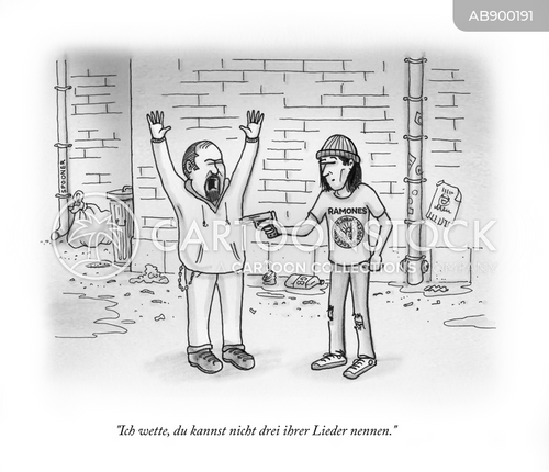 Cartoons und Karikaturen mit Cartoon-bands