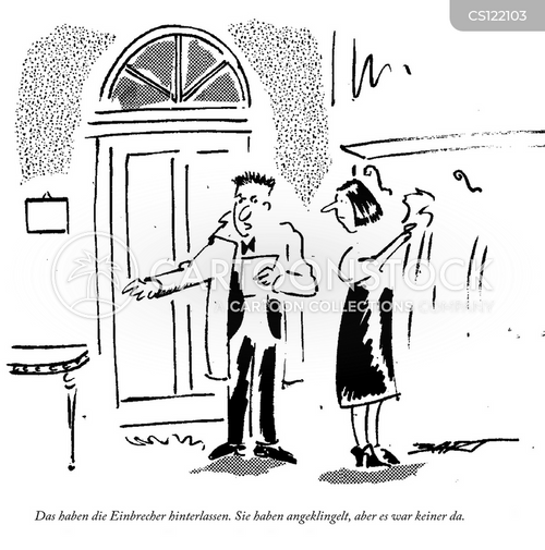 Cartoons und Karikaturen mit Beraubt