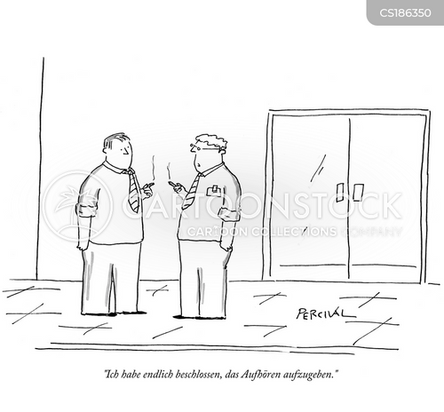 Cartoons und Karikaturen mit Raucht