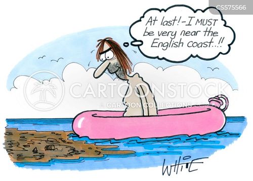 Sewage Pollution Cartoon