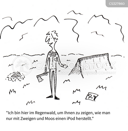 Cartoons und Karikaturen mit Ray Mears