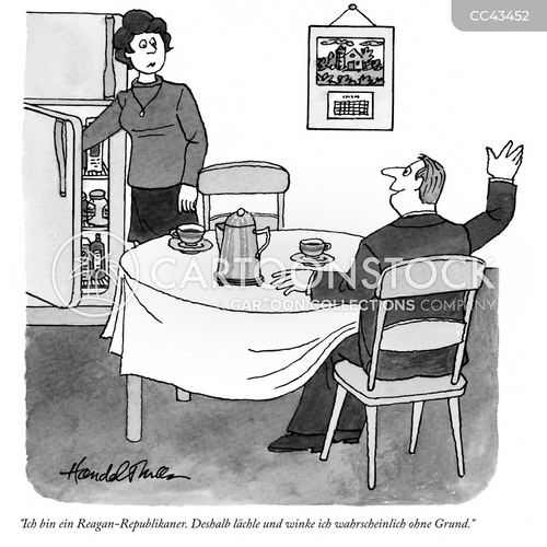 Cartoons und Karikaturen mit Reaganomics