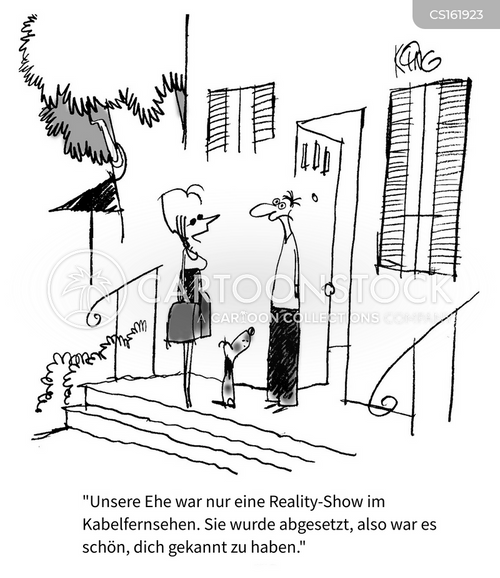Cartoons und Karikaturen mit Schein-ehe