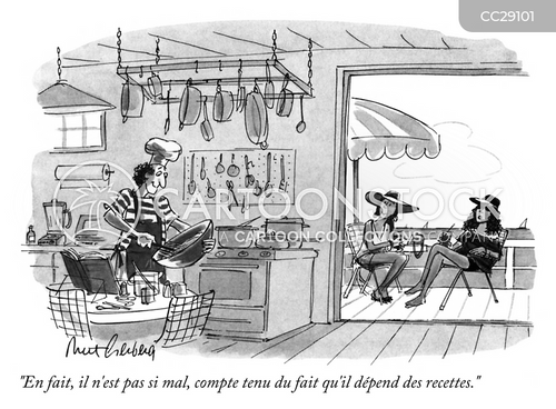 Dessins humoristique et caricaturés avec Professionnalisme Culinaire