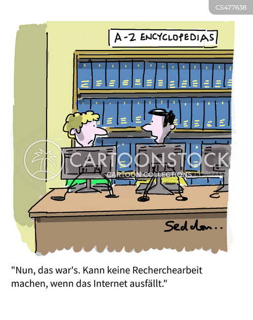 Cartoons und Karikaturen mit Recherche
