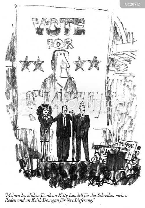 Cartoons und Karikaturen mit Kampagnenmanager