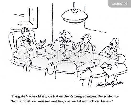 Cartoons und Karikaturen mit Meetingregeln