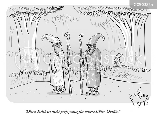 Cartoons und Karikaturen mit Roben