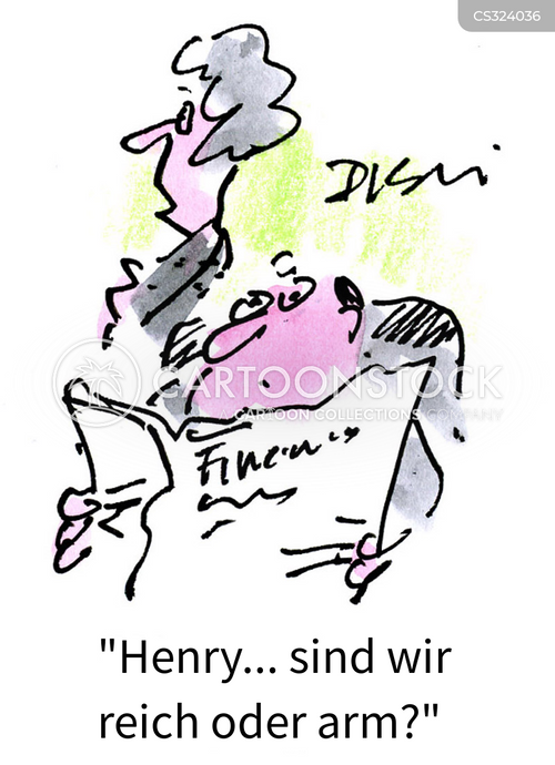 Cartoons und Karikaturen mit Reich Vs. Arm