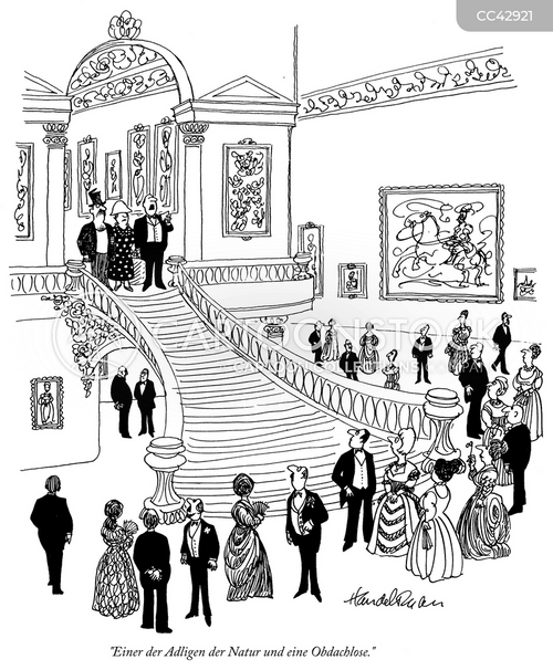 Cartoons und Karikaturen mit Armutsspirale