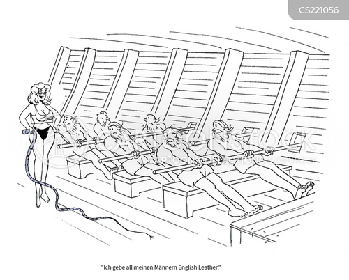 Cartoons und Karikaturen mit Ruderer