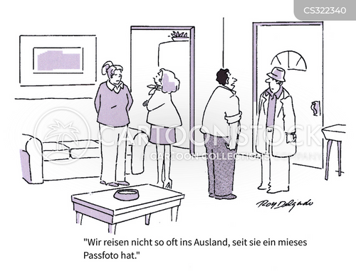 Cartoons und Karikaturen mit Passfotos