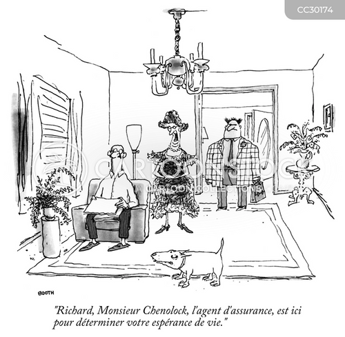 Dessins humoristique et caricaturés avec Assurance-vie