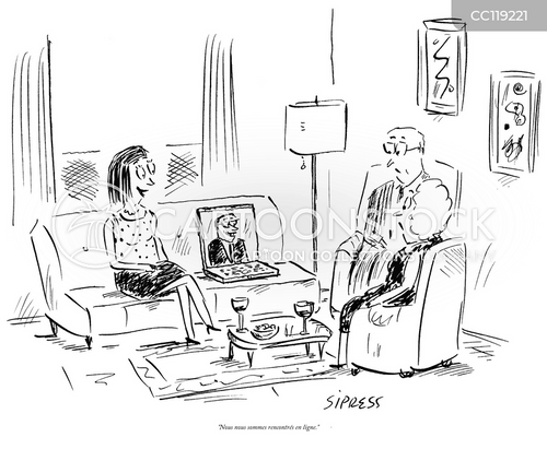 Dessins humoristique et caricaturés avec Peur Des Relations