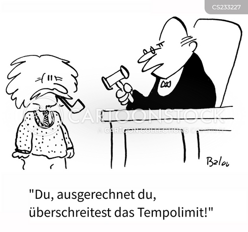 Cartoons und Karikaturen mit Tempolimit