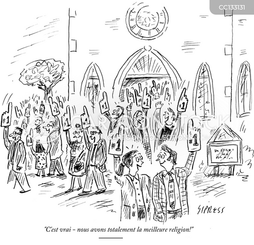Dessins humoristique et caricaturés avec Communauté Spirituelle