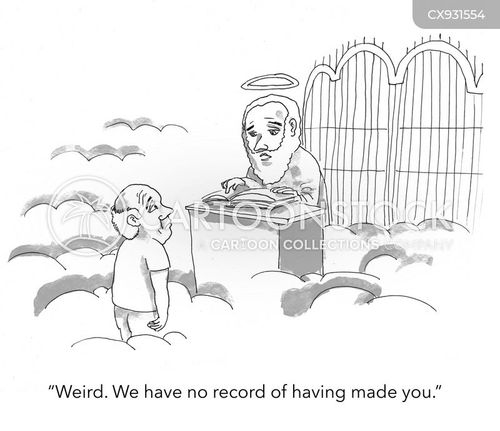 Afterlife Reception Cartoons and Comics - funny pictures from CartoonStock