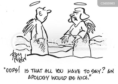 Apology Cartoons and Comics - funny pictures from CartoonStock