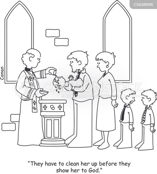 Baptism Cartoons and Comics - funny pictures from CartoonStock