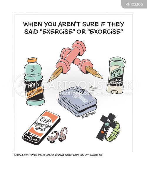 Exorcising Cartoons and Comics - funny pictures from CartoonStock